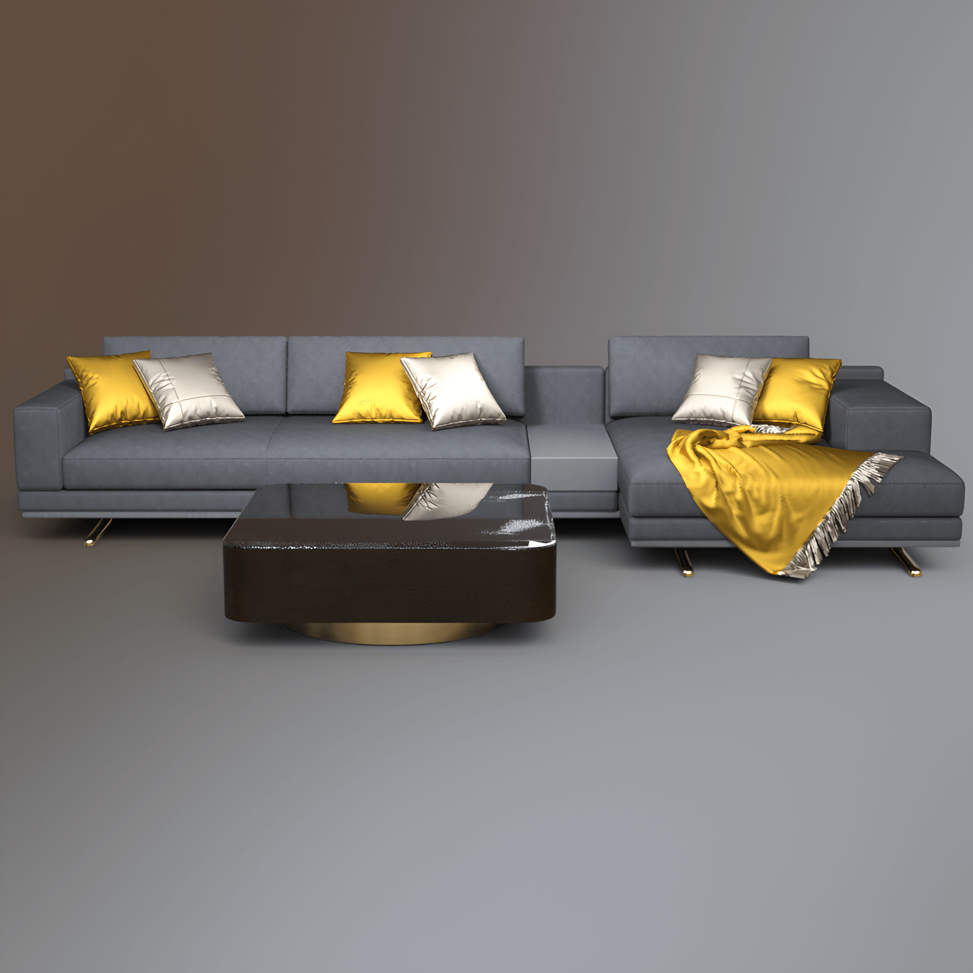 A3S H-Sofa Model 19 3D Render, Digital Art by Architect3DStudio