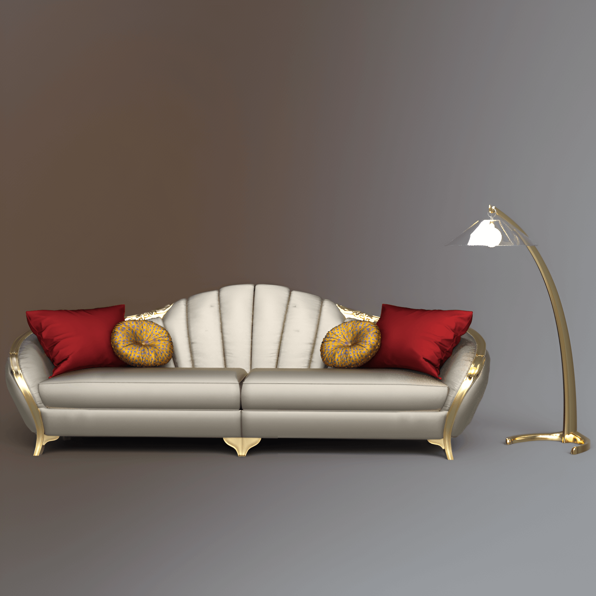 A3S H-Sofa Model 31 3D Render, Digital Art by Architect3DStudio
