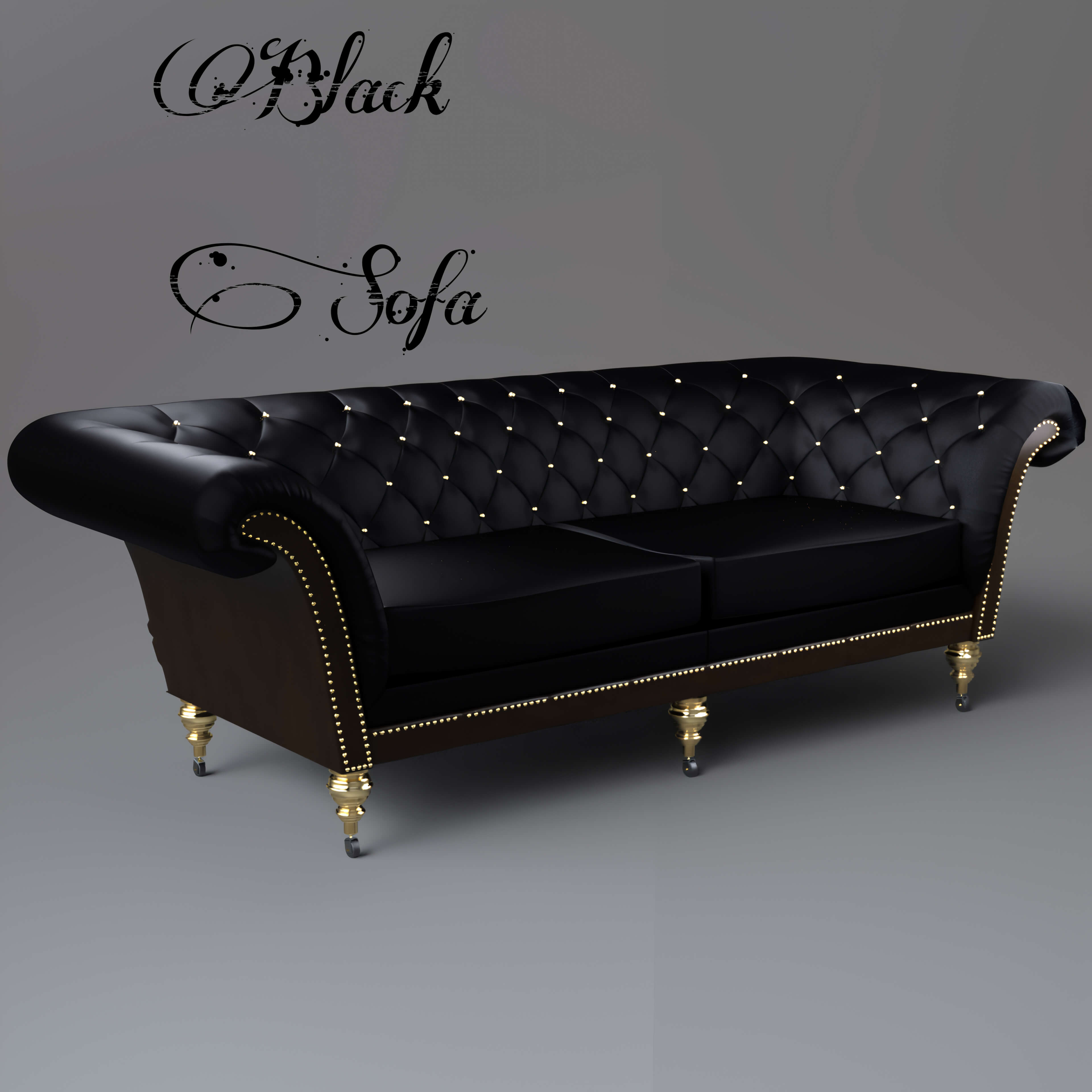 A3S H-Sofa Model 45 3D Render, Digital Art by Architect3DStudio