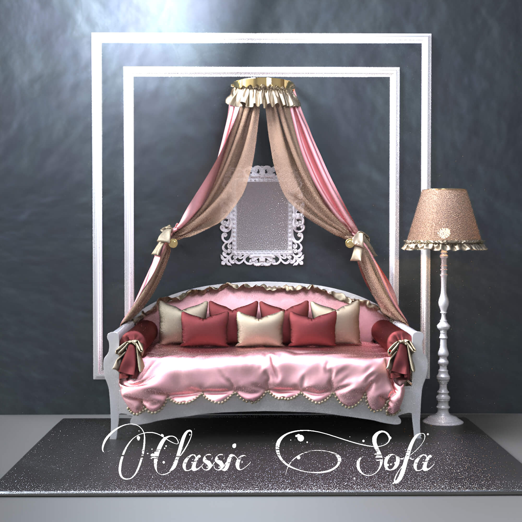 A3S H-Sofa Model 49 3D Render, Digital Art by Architect3DStudio
