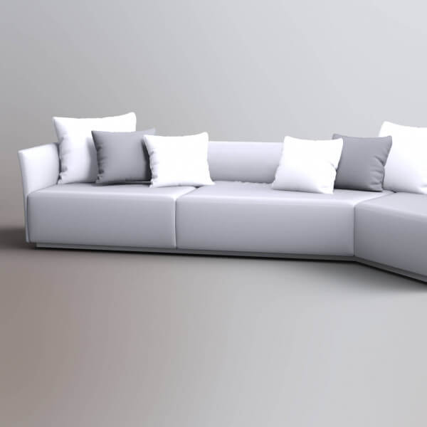 A3S Simple O Sofa Model 3D Render | RenderHub Gallery
