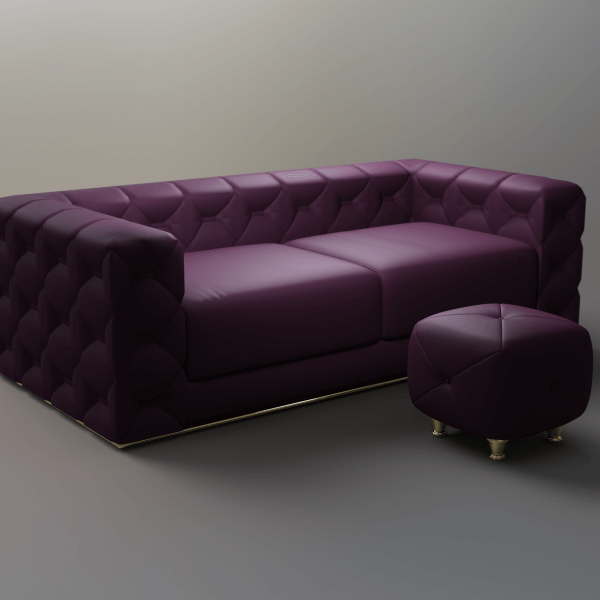 A3S H Sofa Model 2 3D Render | RenderHub Gallery