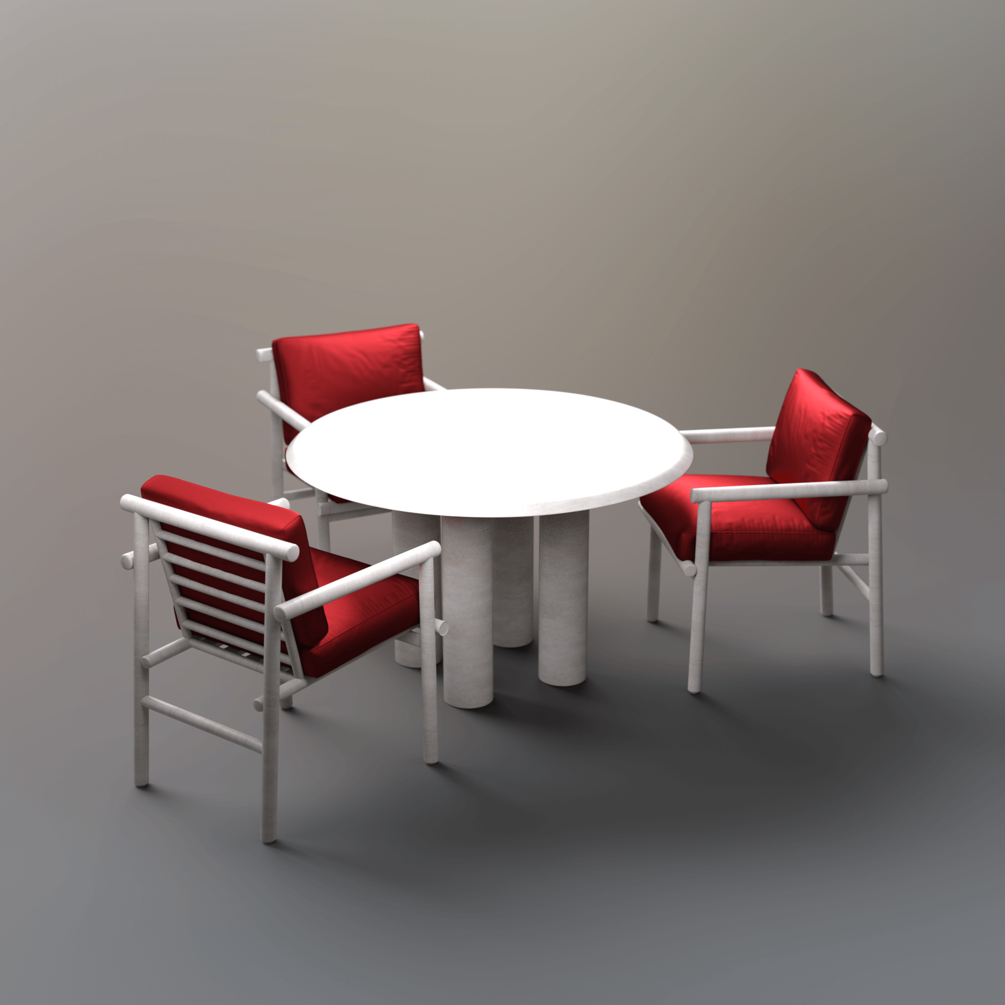 A3S H-Table and Chair 2 3D Render | RenderHub Gallery