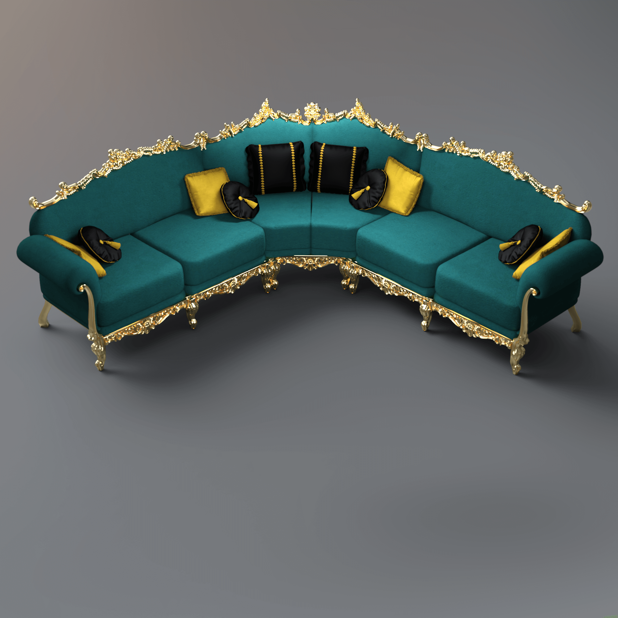 A3S H-Unique Sofa Model 3D Render by Architect3DStudio