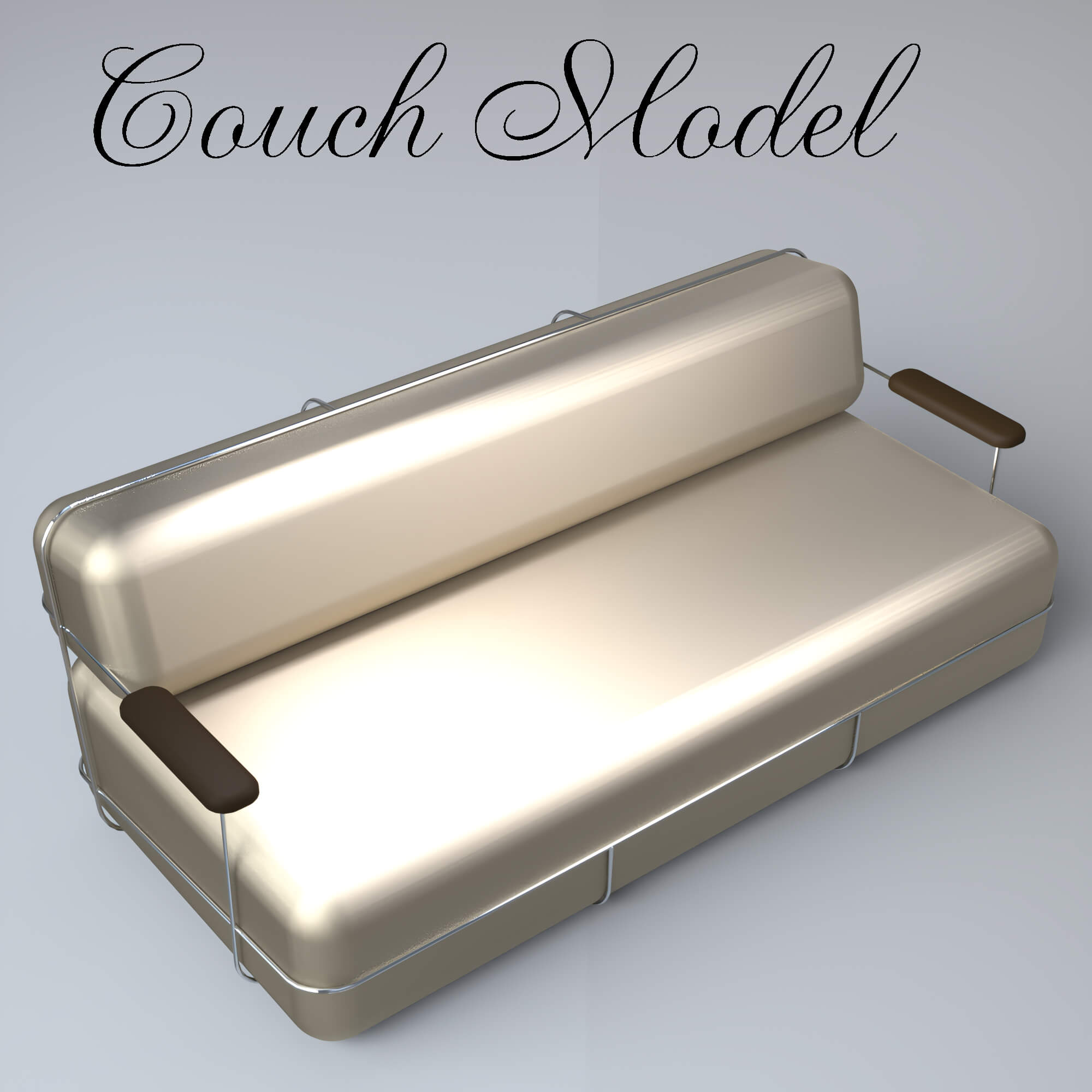 A3S P-Couch Model 3D Render, Digital Art by Architect3DStudio