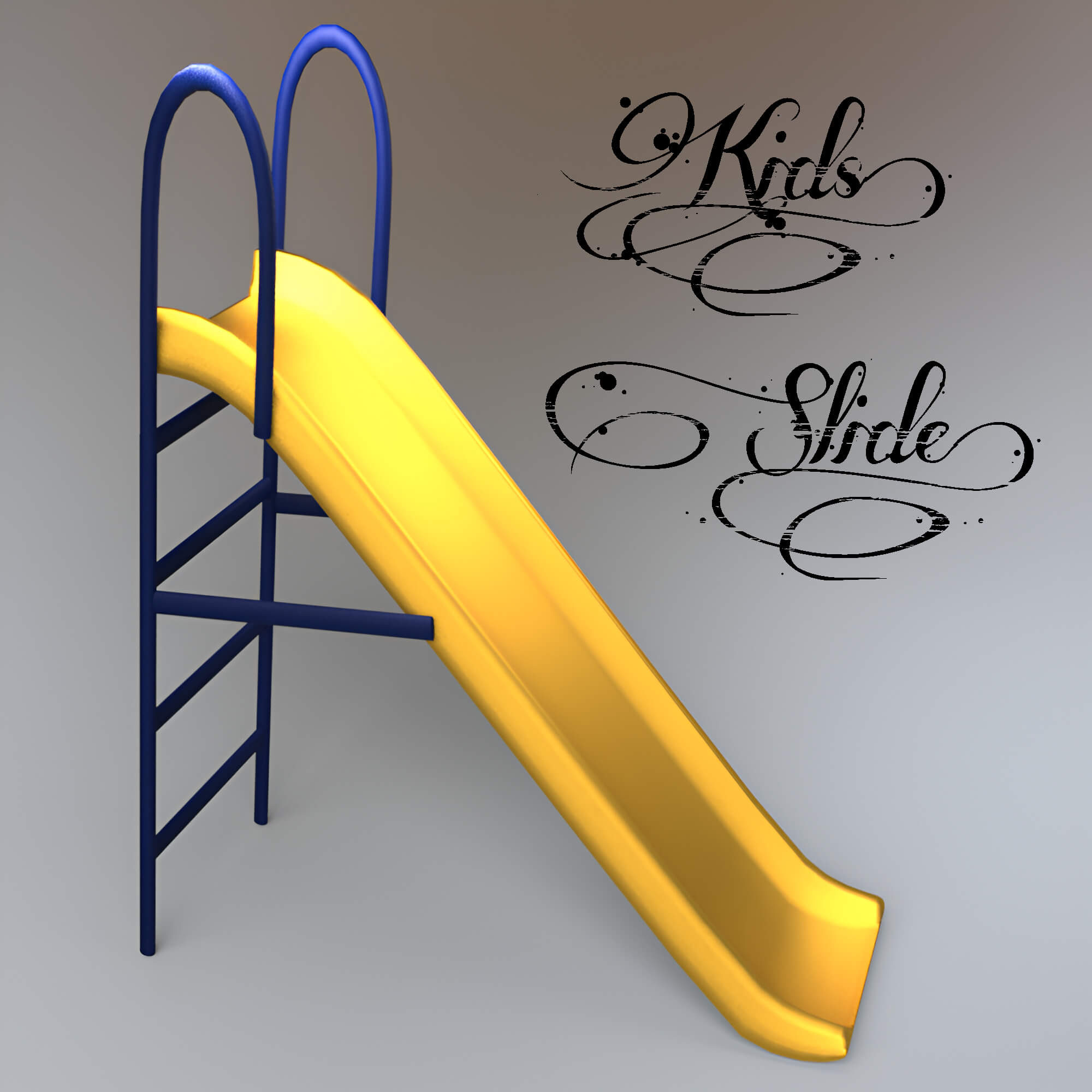 A3S P-Kids Slide 3D Render, Digital Art by Architect3DStudio