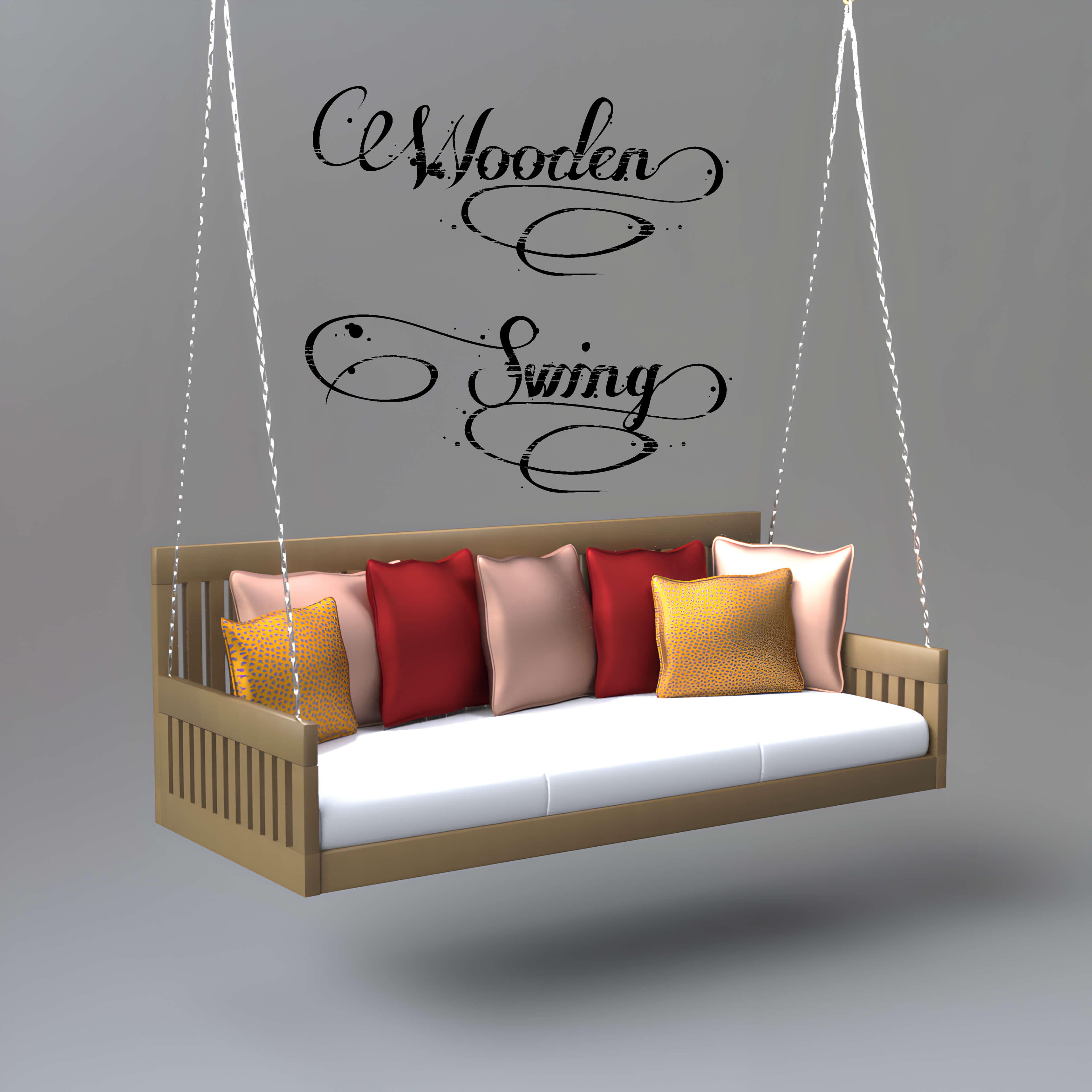 A3S P-Wooden Swing 2 3D Render, Digital Art by Architect3DStudio