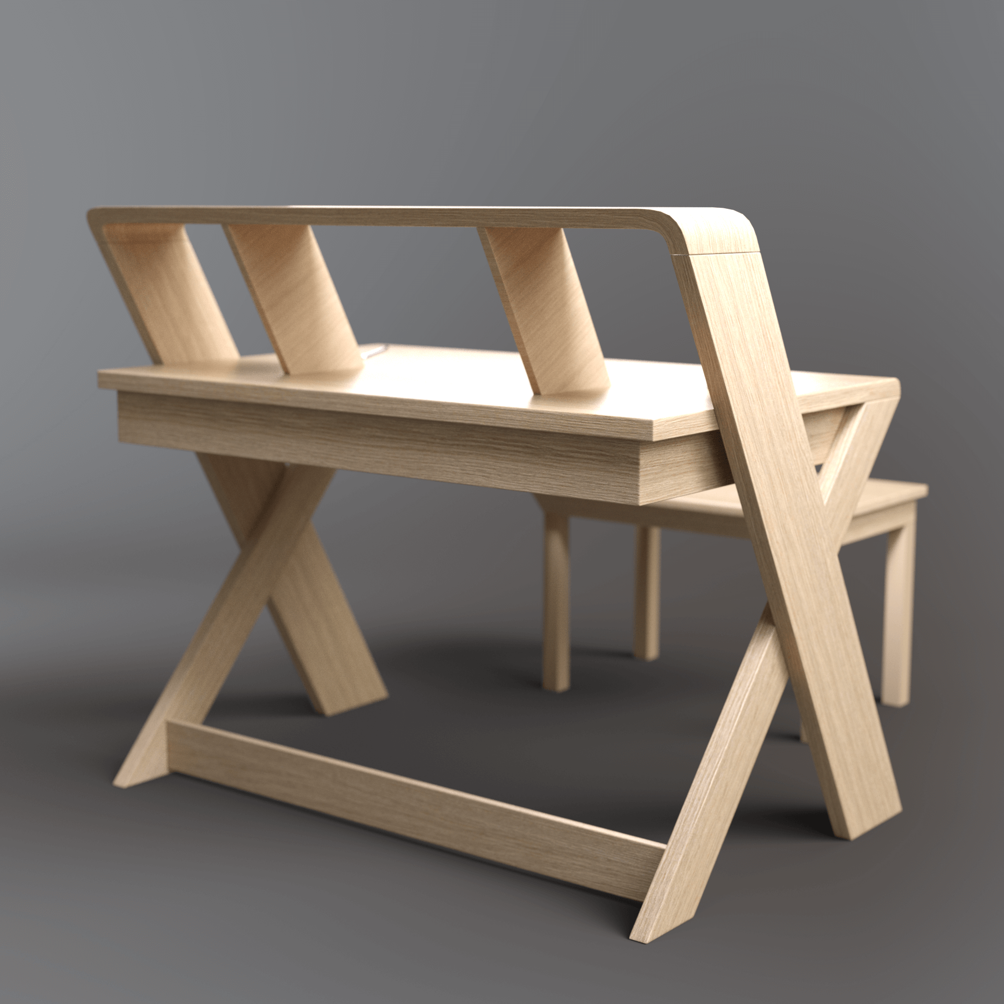 A3S Reading Desk 3D Render, Digital Art by Architect3DStudio
