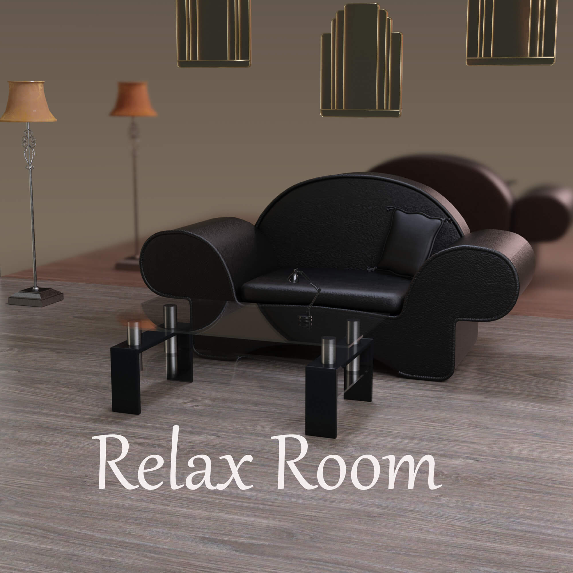 A3S Relax Room 3D Render, Digital Art by Architect3DStudio