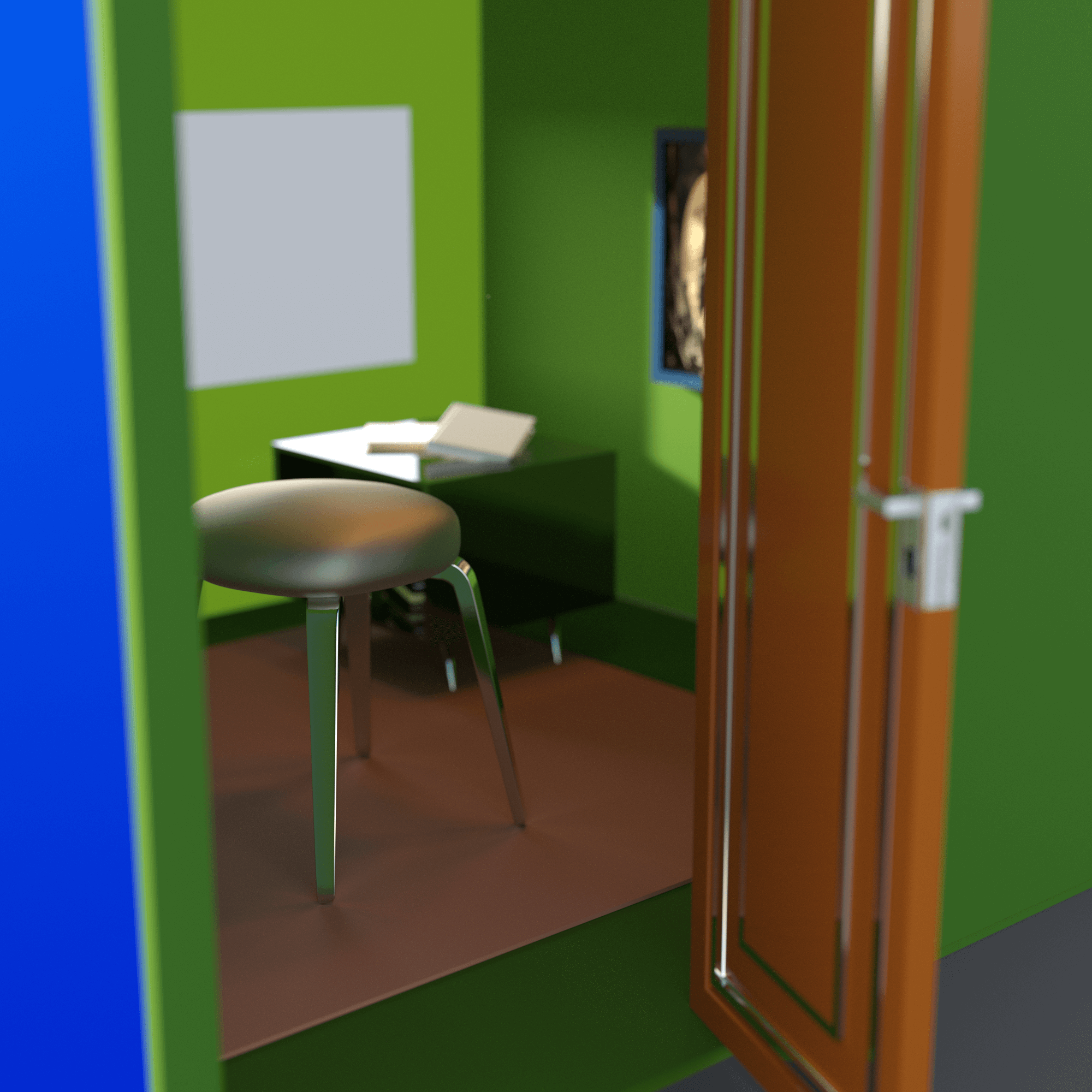 A3S Stylized Small Living Room 3D Render by Architect3DStudio