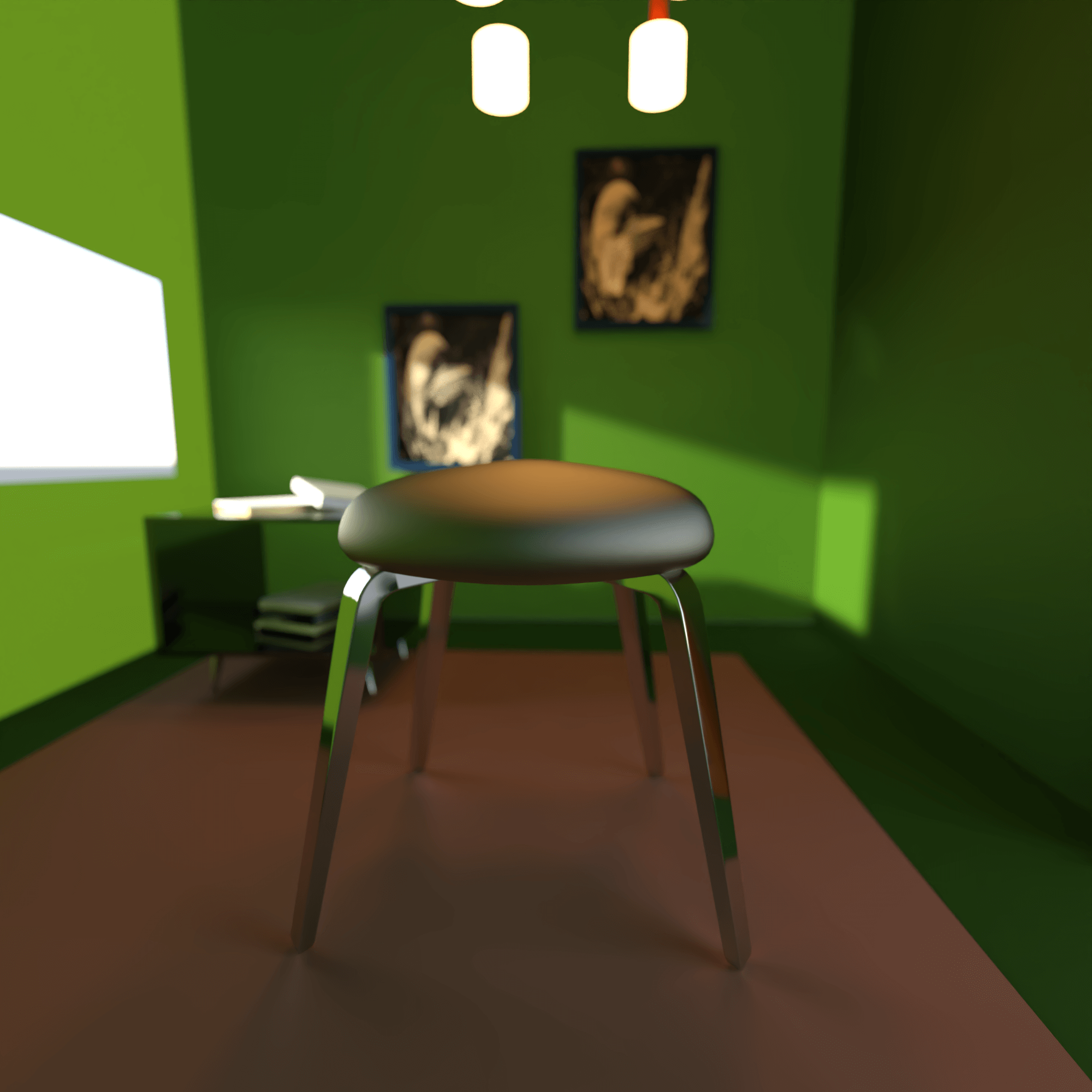 A3S Stylized Small Living Room 3D Render | RenderHub Gallery