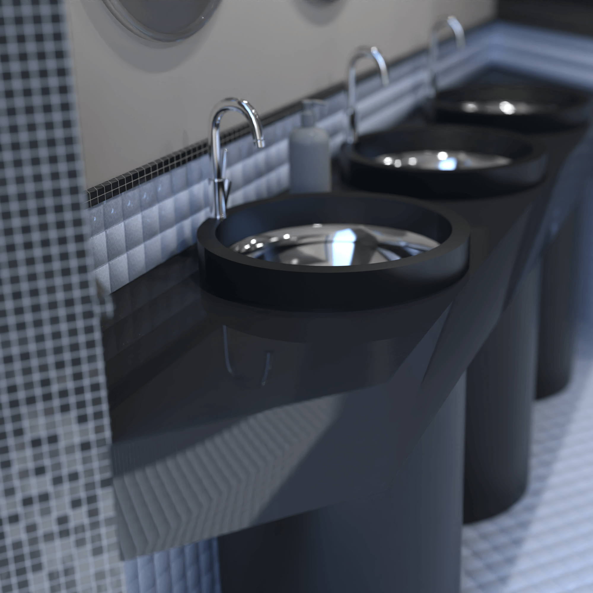 Full Bathroom Basin 3D Render | RenderHub Gallery