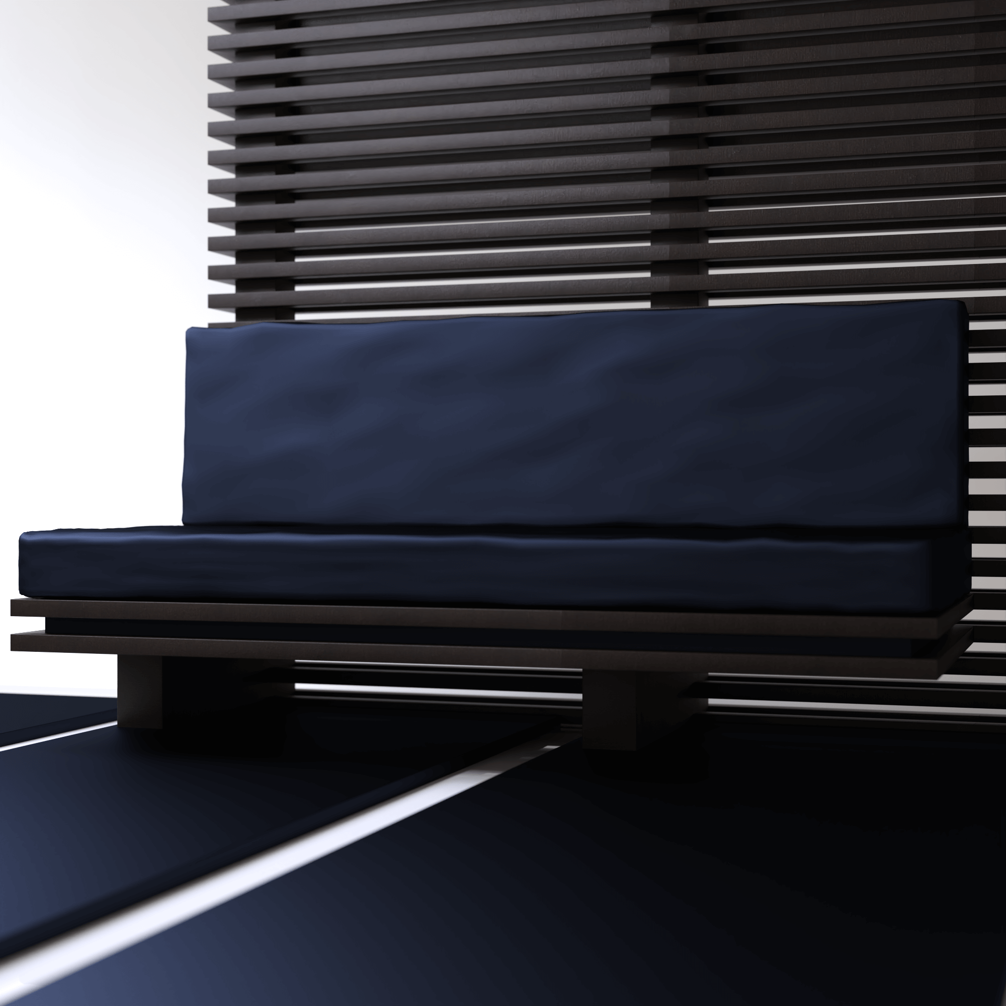 Minimalistic Wooden Arbor 3D Render | RenderHub Gallery