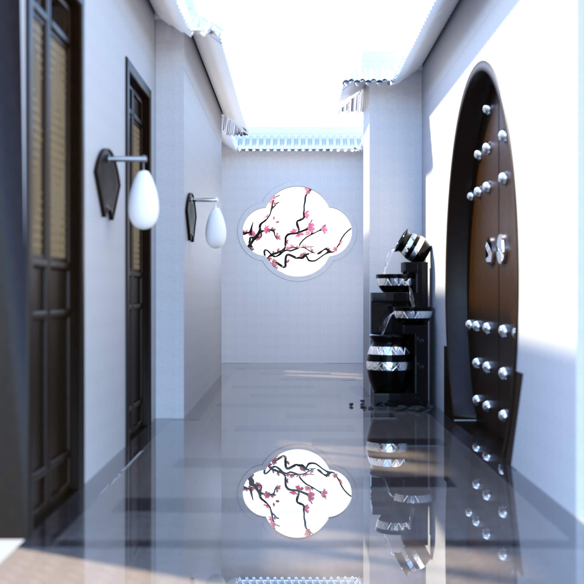 Simple Asian Corridor - Daz Content by Architect3DStudio