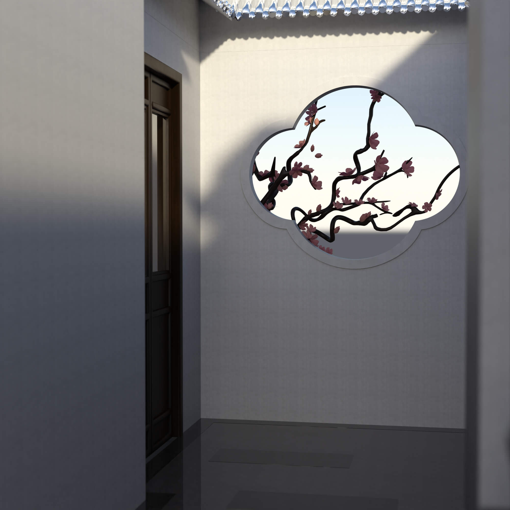 Simple Asian Corridor - Daz Content by Architect3DStudio