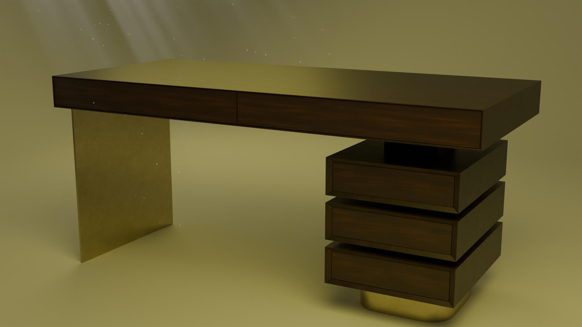 Rene Desk (Office Interior) - 3D Model by ArchoniX