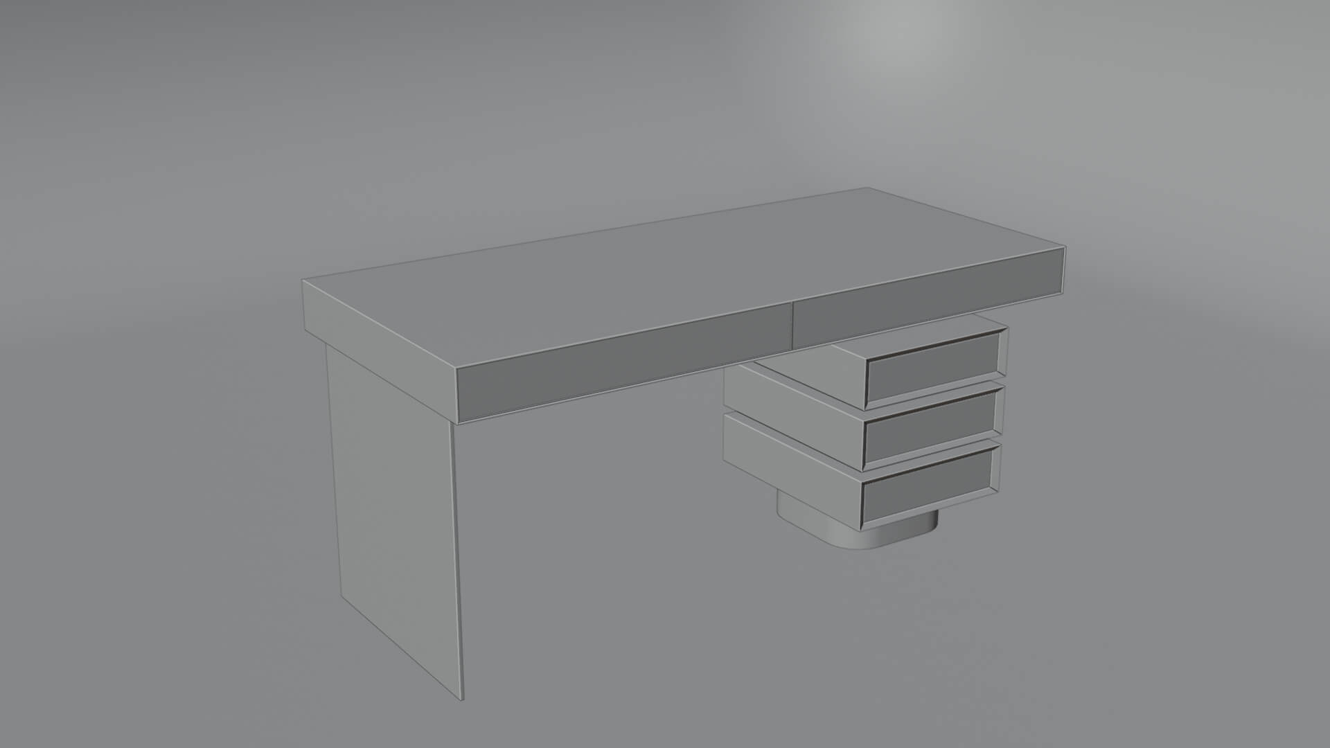 Rene Desk (Office Interior) - 3D Model by ArchoniX
