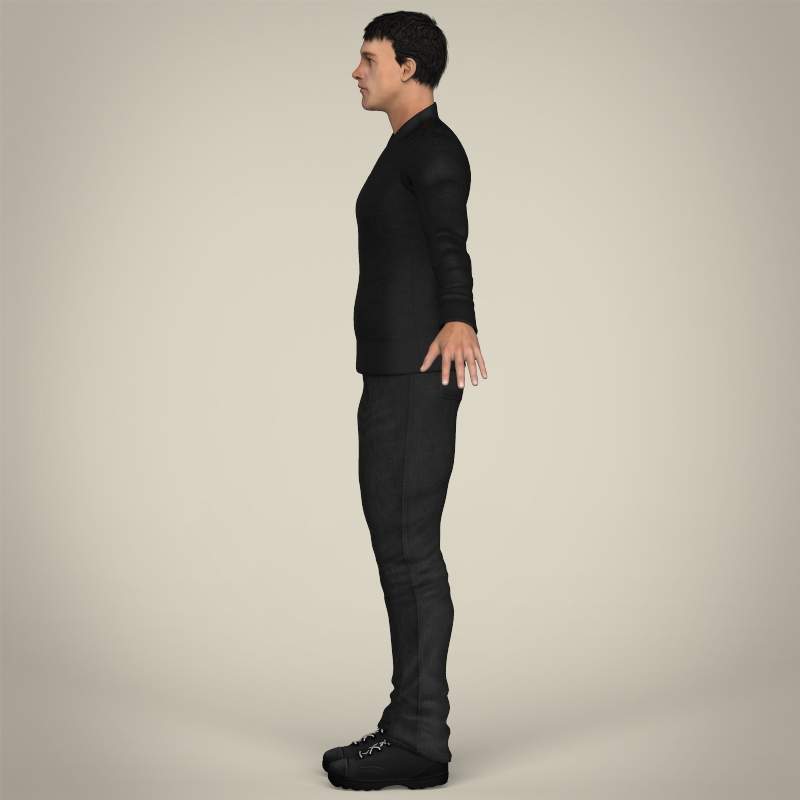 Young Male Character - 3D Model by arcmodels