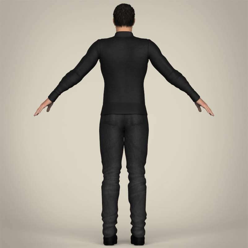 Young Male Character - 3D Model by arcmodels