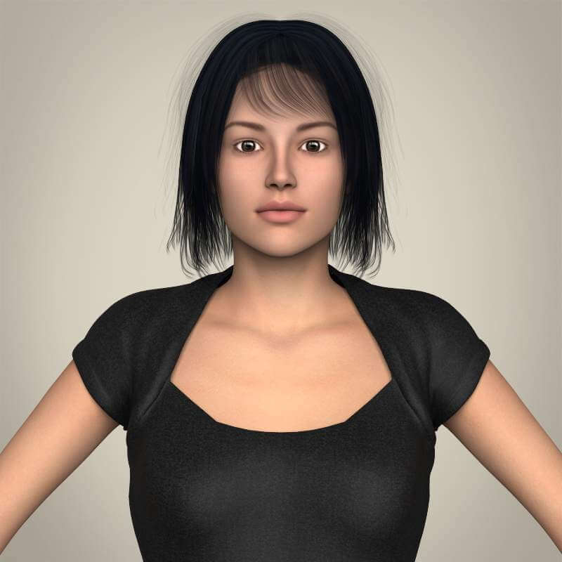 Beautiful Woman - 3D Model by arcmodels