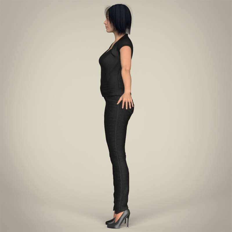 Beautiful Woman - 3D Model by arcmodels