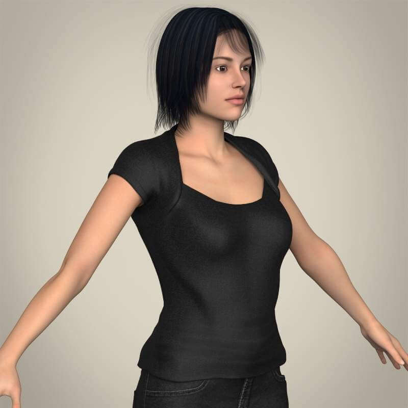 Beautiful Woman - 3D Model by arcmodels