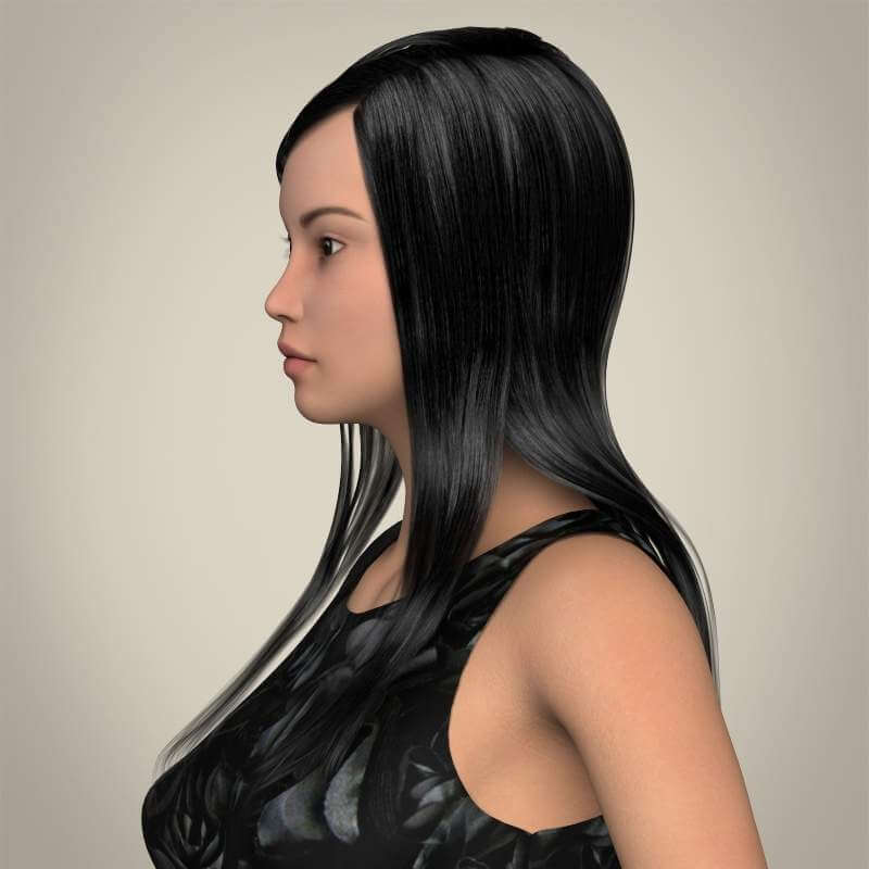 Cute Sexy Girl - 3D Model by arcmodels