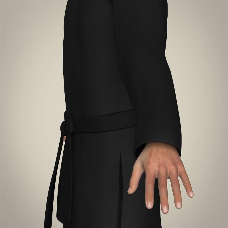 Male Karate Master - 3D Model by arcmodels