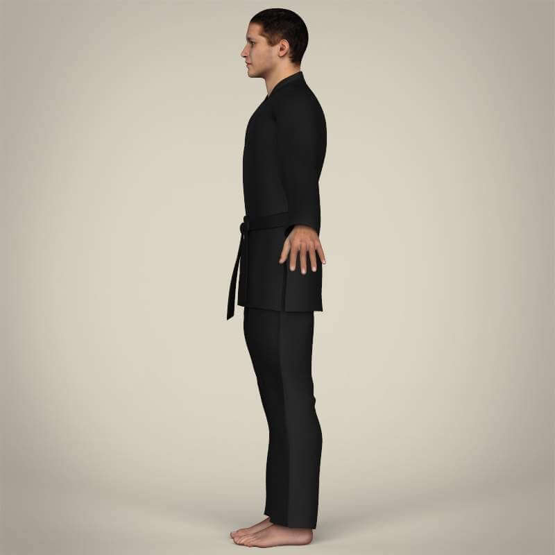 Male Karate Master - 3D Model by arcmodels