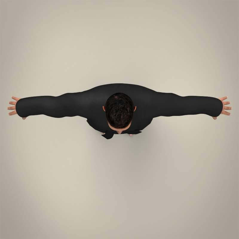 Male Karate Master - 3D Model by arcmodels