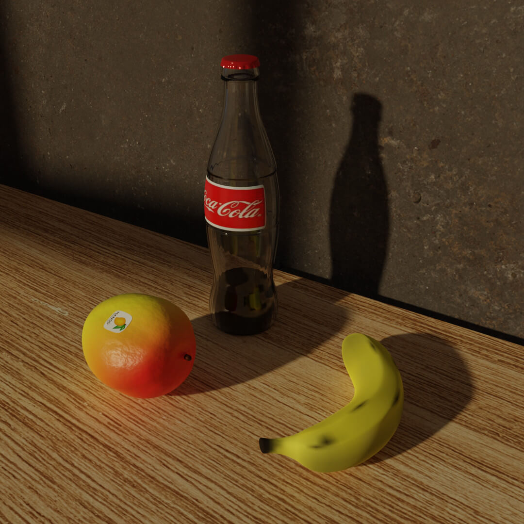 3D Model of Coca-Cola and Fruit by argent_Karasik