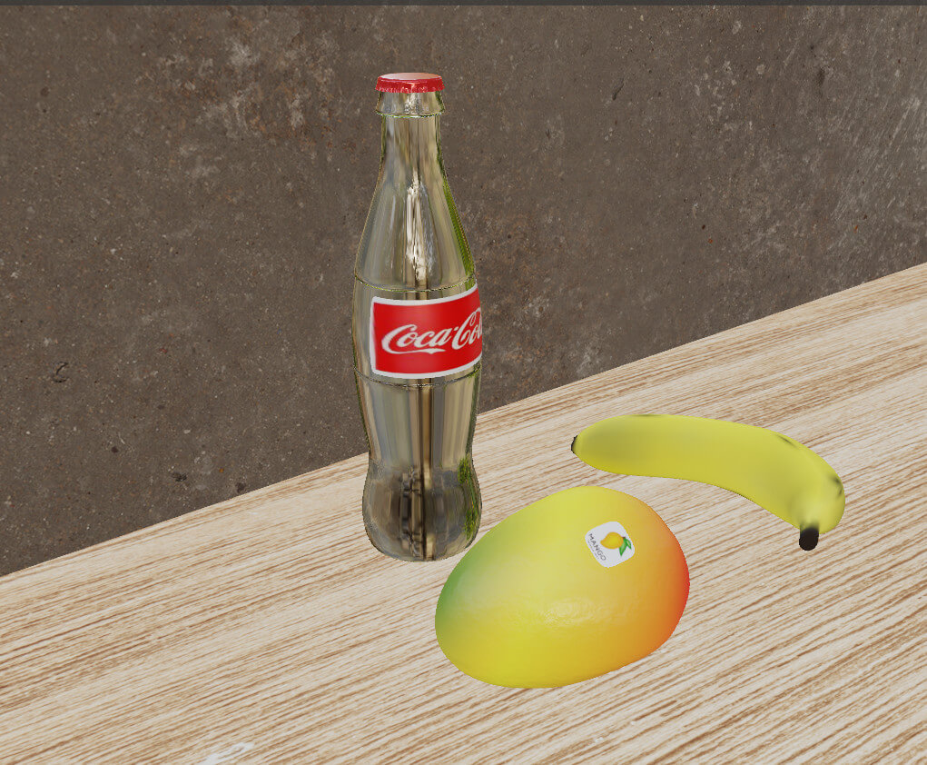 3D Model of Coca-Cola and Fruit by argent_Karasik