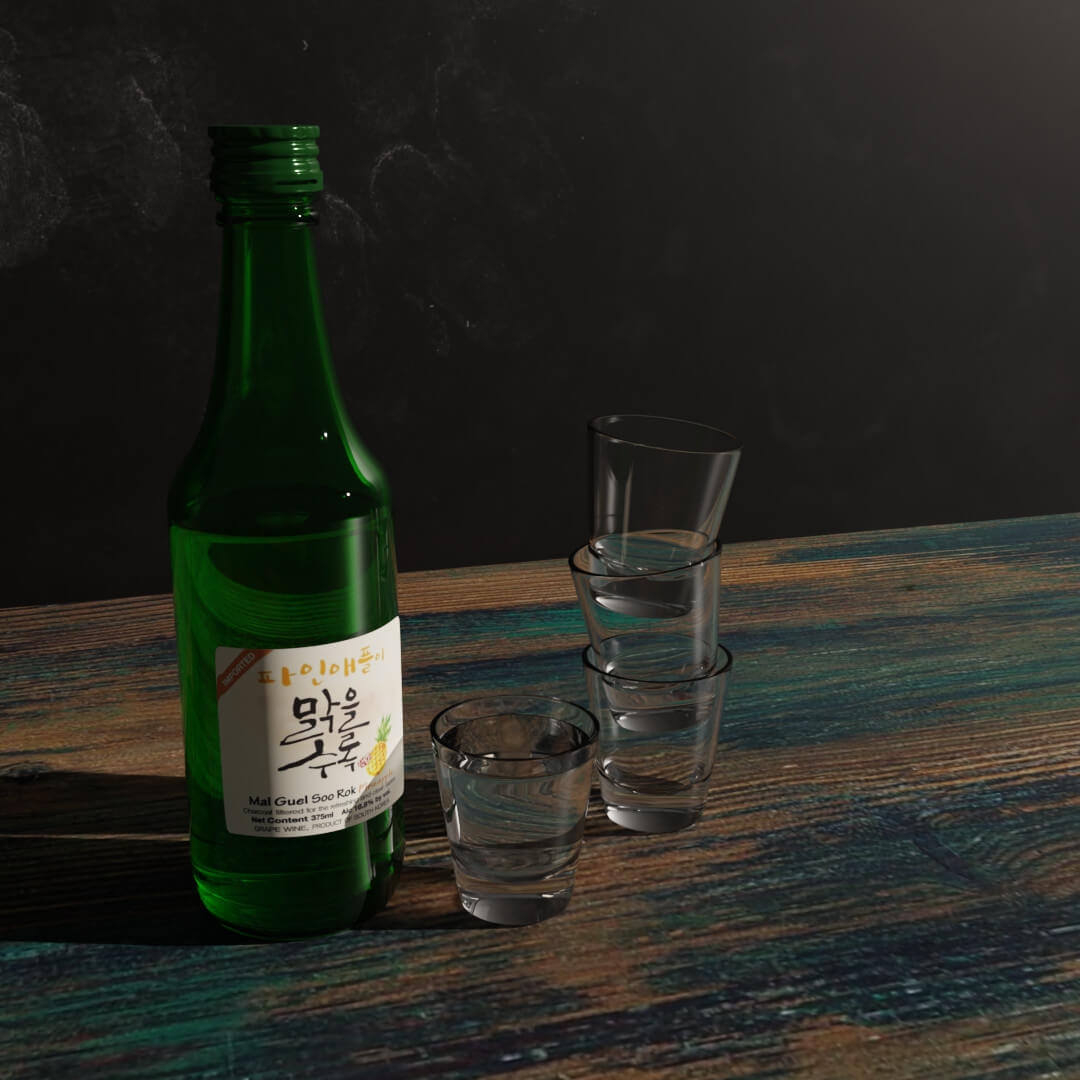 3D model Korean Soju by argent_Karasik