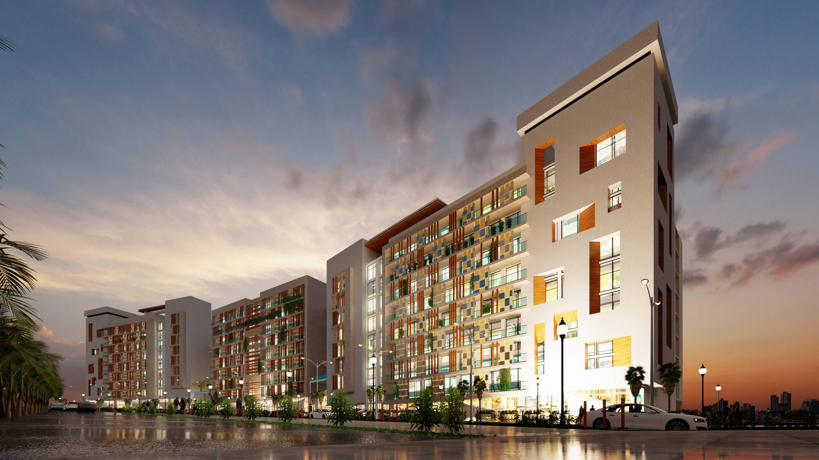 Shopping Mall 3D Elevation by Arhum_Usman