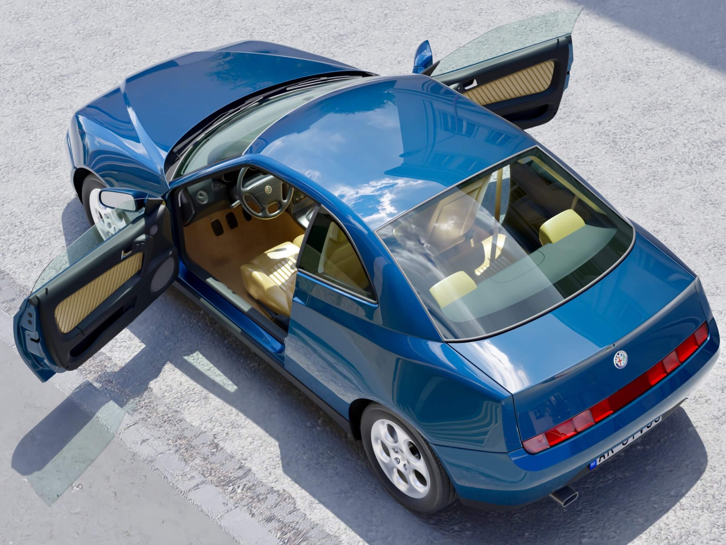 Alfa Romeo GTV 1995 - 3D Model by arkviz