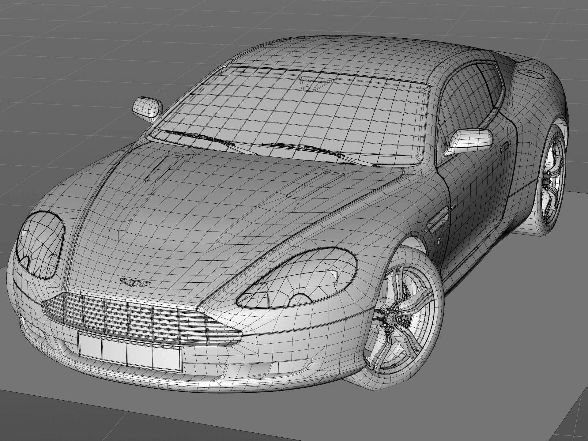 Aston Martin DB9 2008 - 3D Model by arkviz
