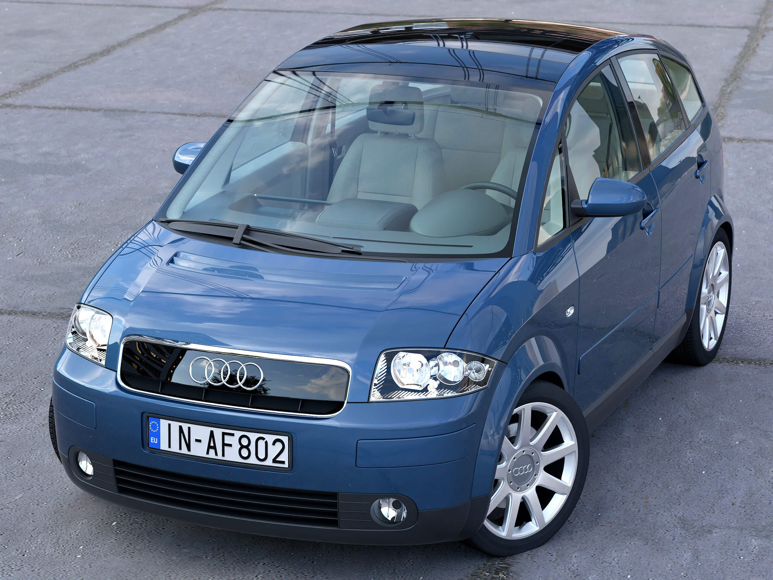 Audi A2 2003 - 3D Model by arkviz