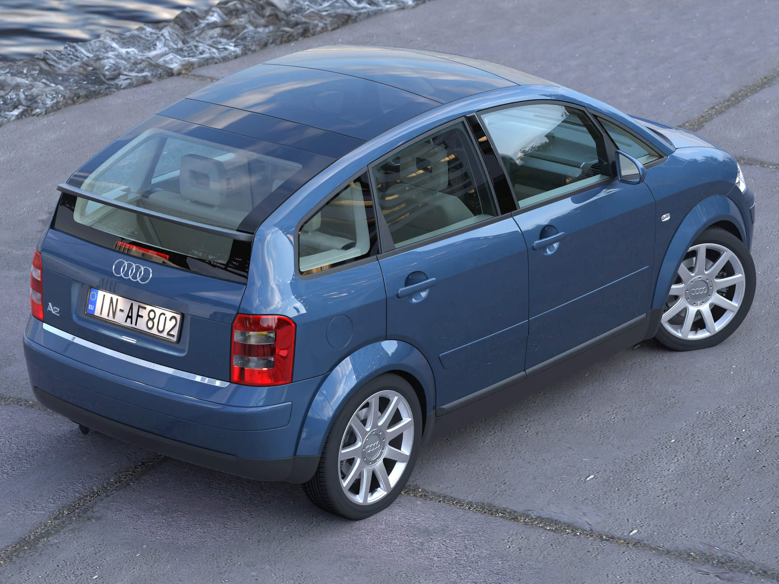 Audi A2 2003 - 3D Model by arkviz