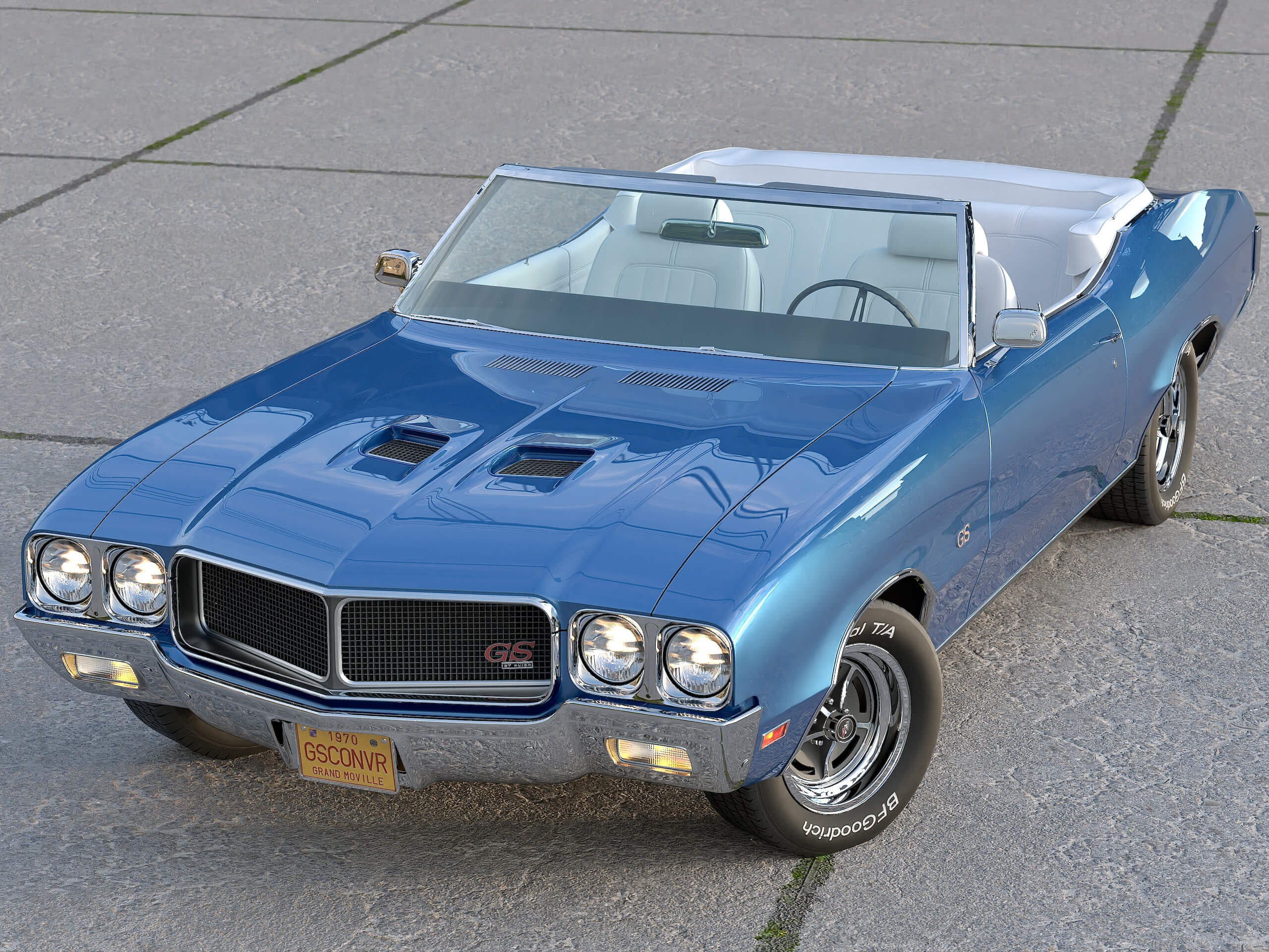 Buick GS Convertible 1970 - 3D Model by arkviz