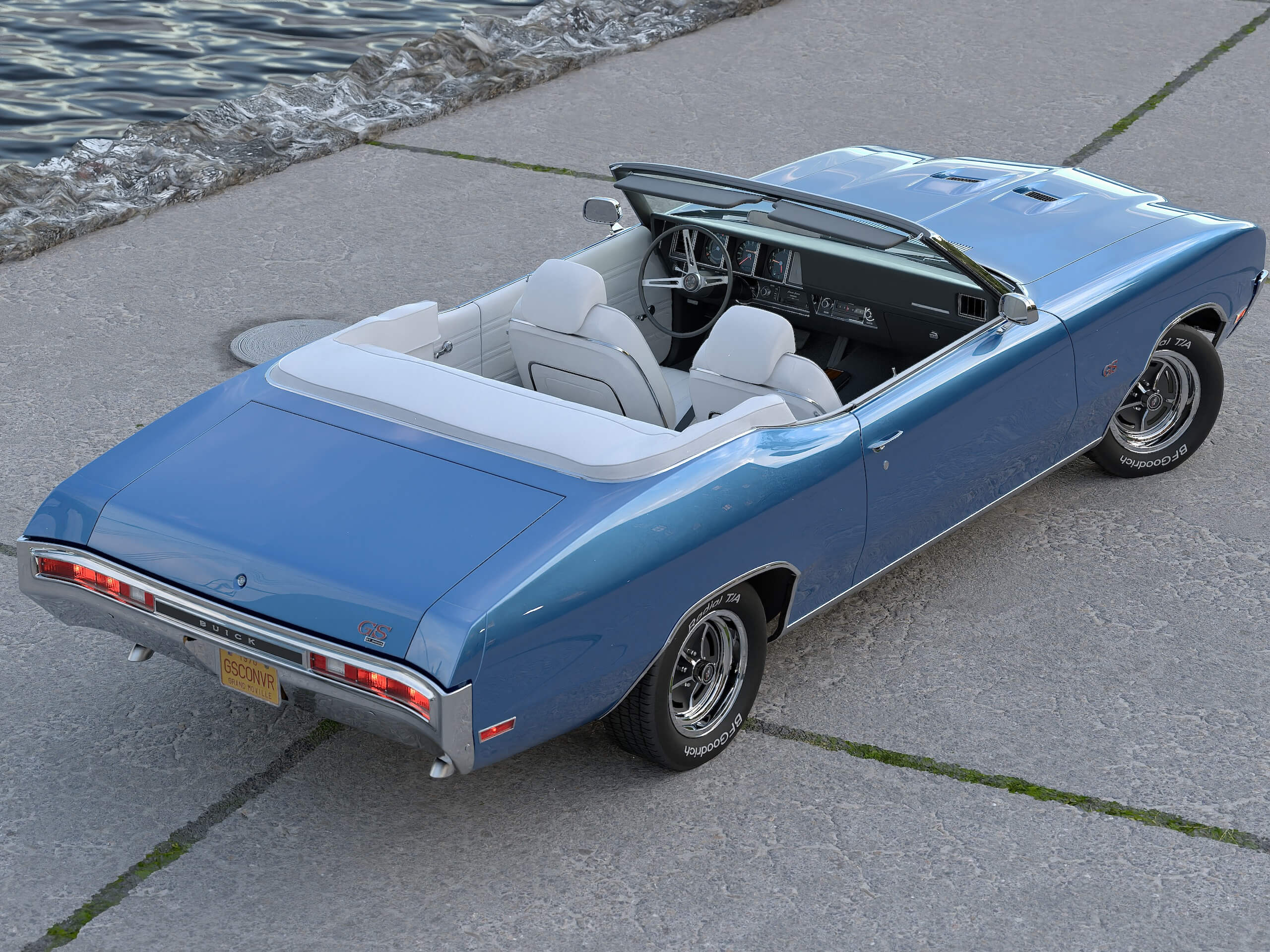 Buick GS Convertible 1970 - 3D Model by arkviz