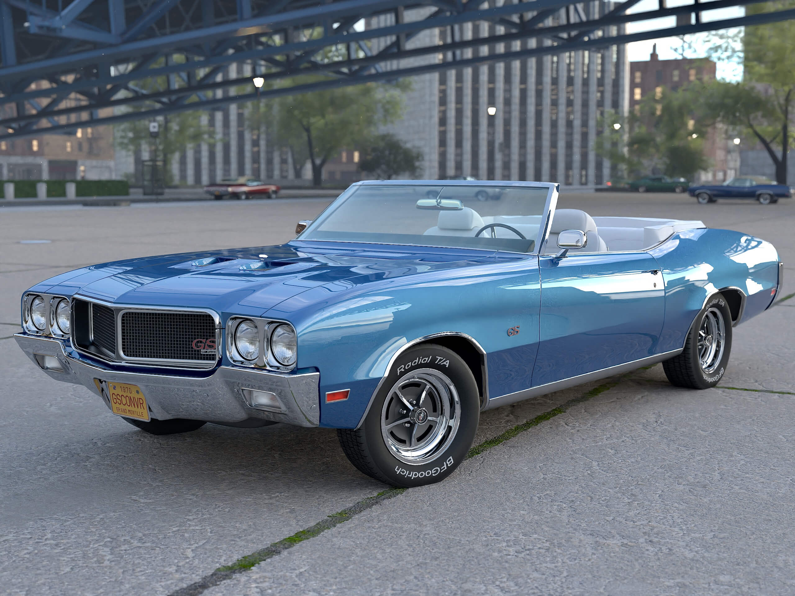 Buick GS Convertible 1970 - 3D Model by arkviz