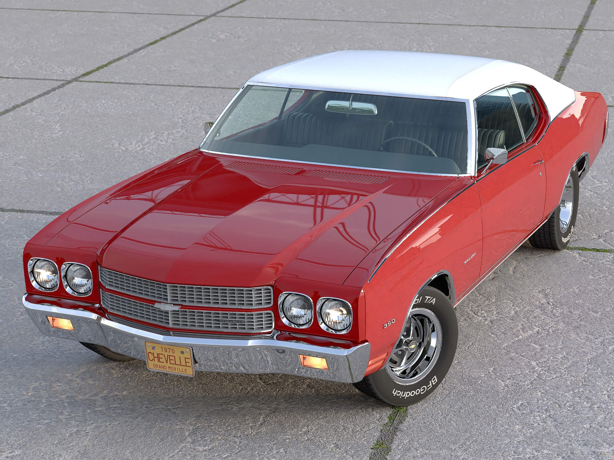 Chevrolet Chevelle Malibu 1970 - 3D Model by arkviz