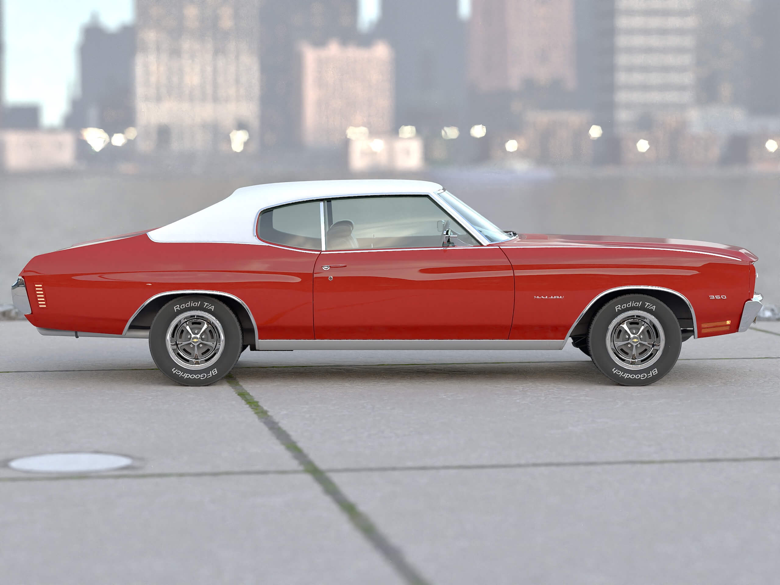 Chevrolet Chevelle Malibu 1970 - 3D Model by arkviz