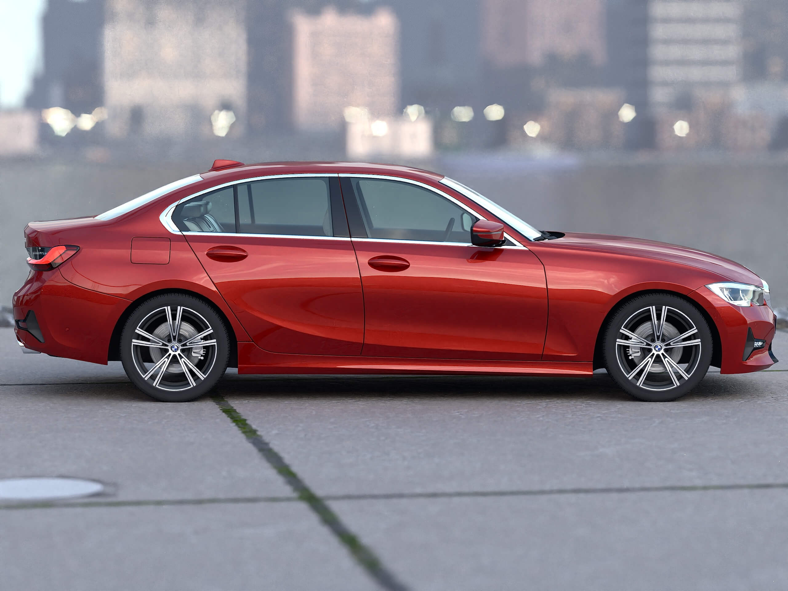BMW 3series Sedan G20 2020 3D Render, Digital Art by arkviz