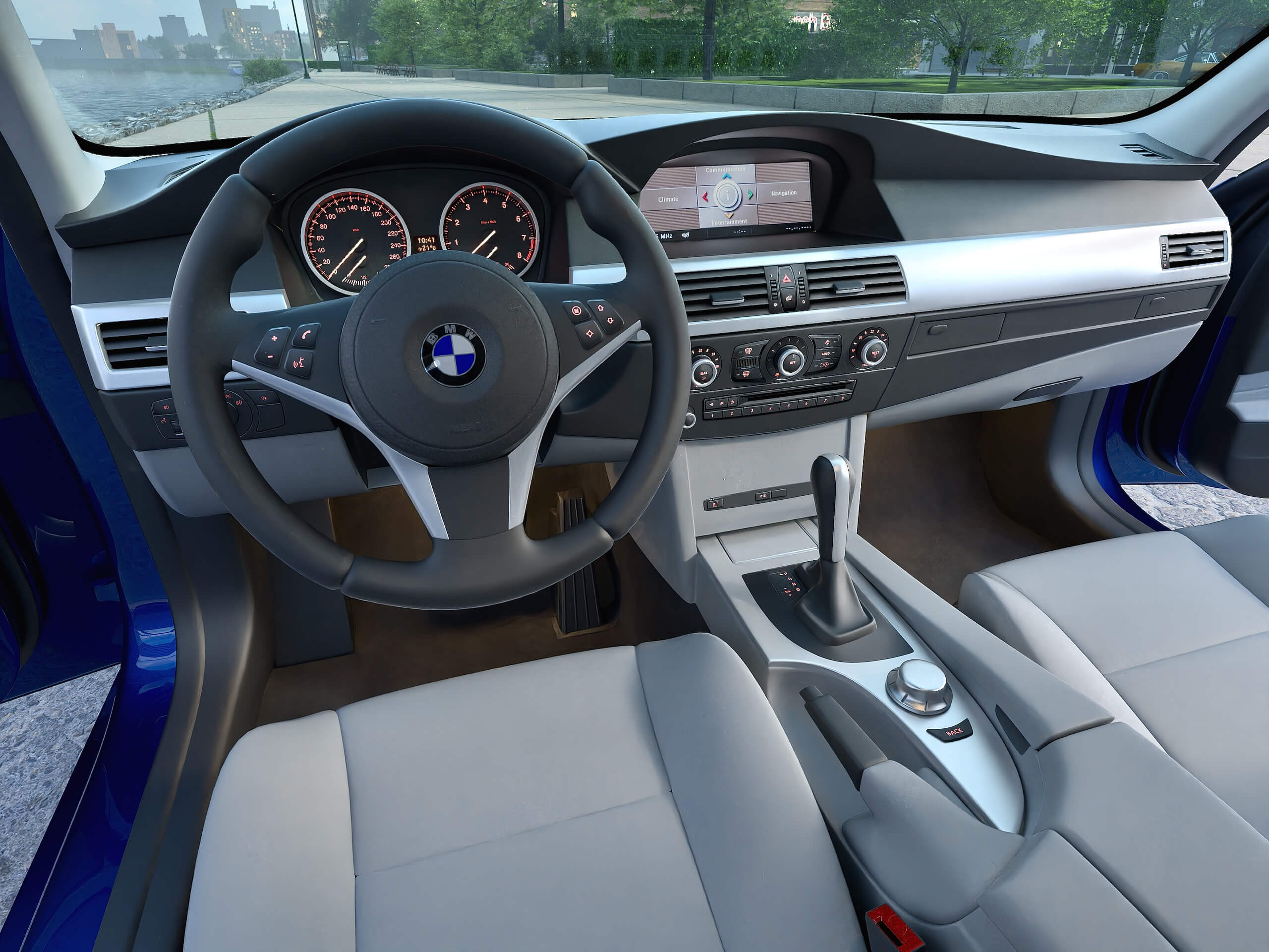 BMW 5-series E61 Touring 2006 3D Render, Digital Art by arkviz
