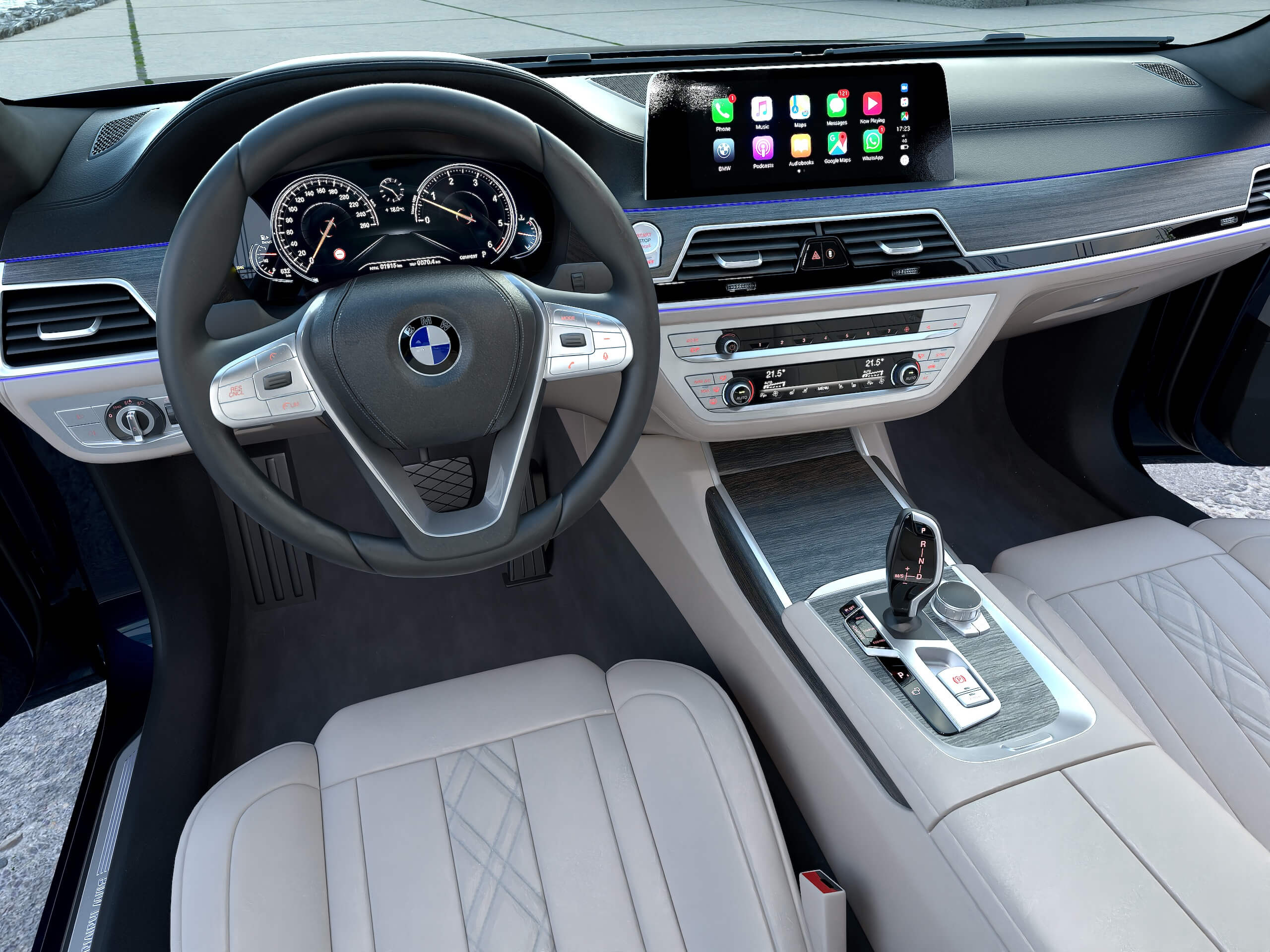 BMW 7-series G12 2017 3D Render | RenderHub Gallery