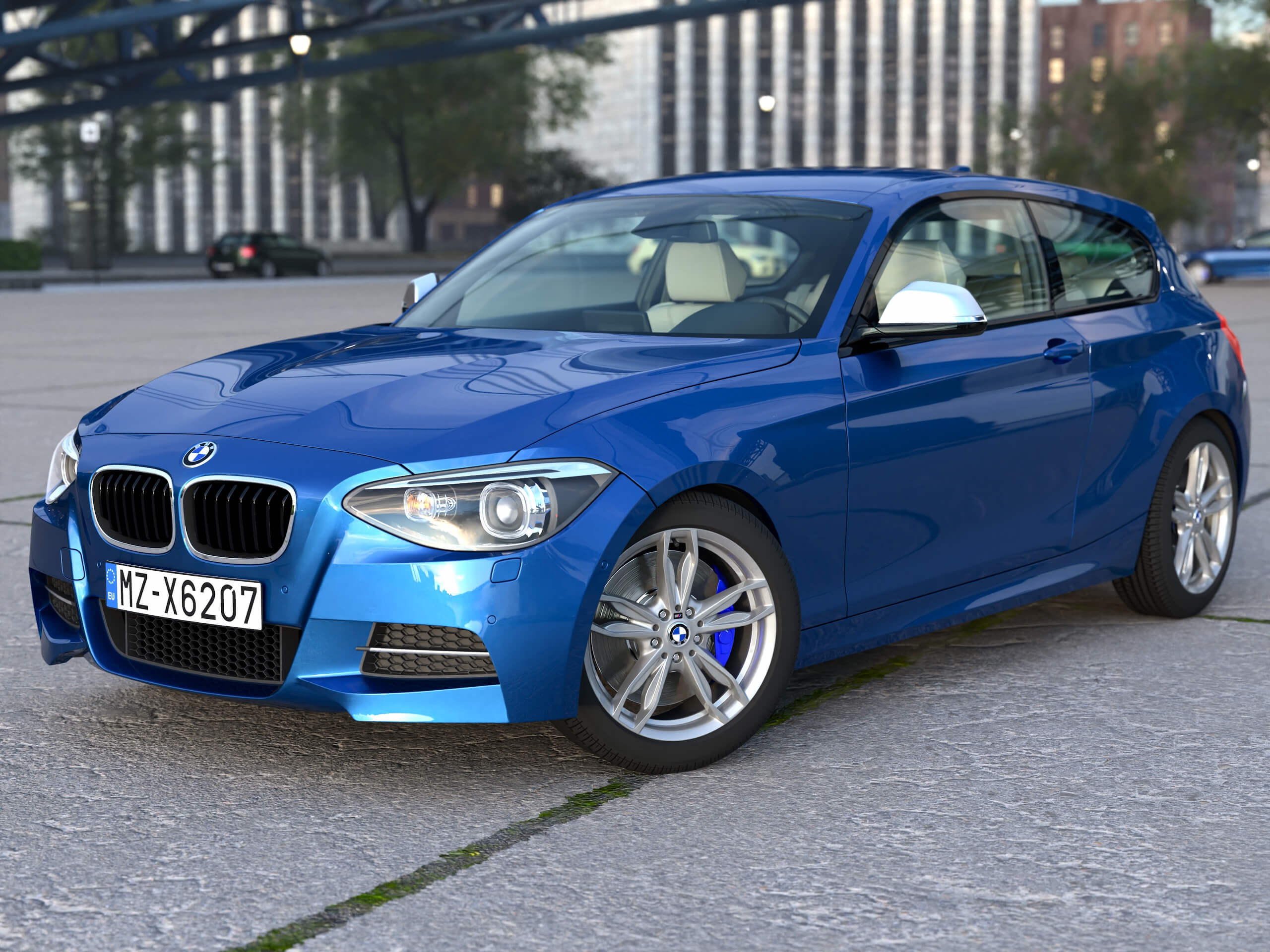 BMW M135i F21 2013 3D Render | RenderHub Gallery
