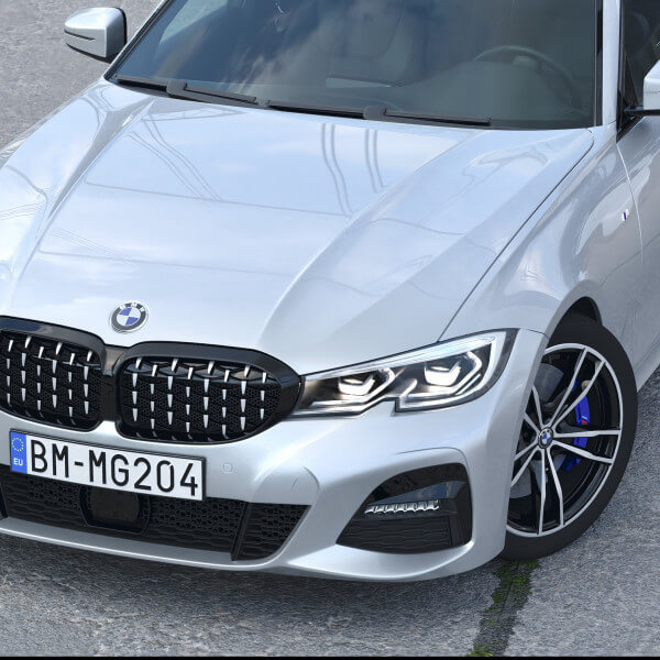 BMW 3-series Sedan 2023 G20 3D Render, Digital Art by arkviz