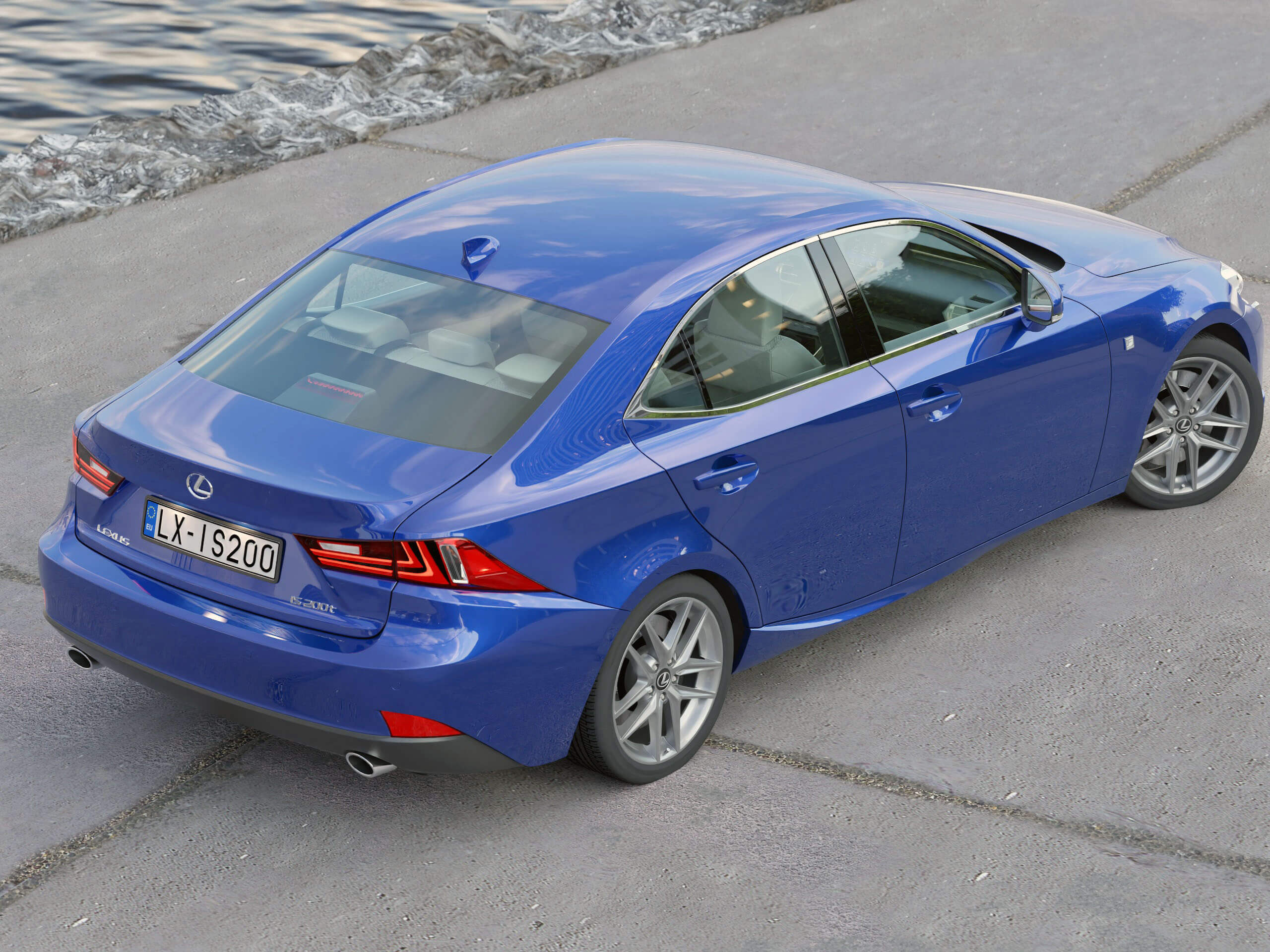 Lexus IS F-Sport 2016 3D Model by arkviz