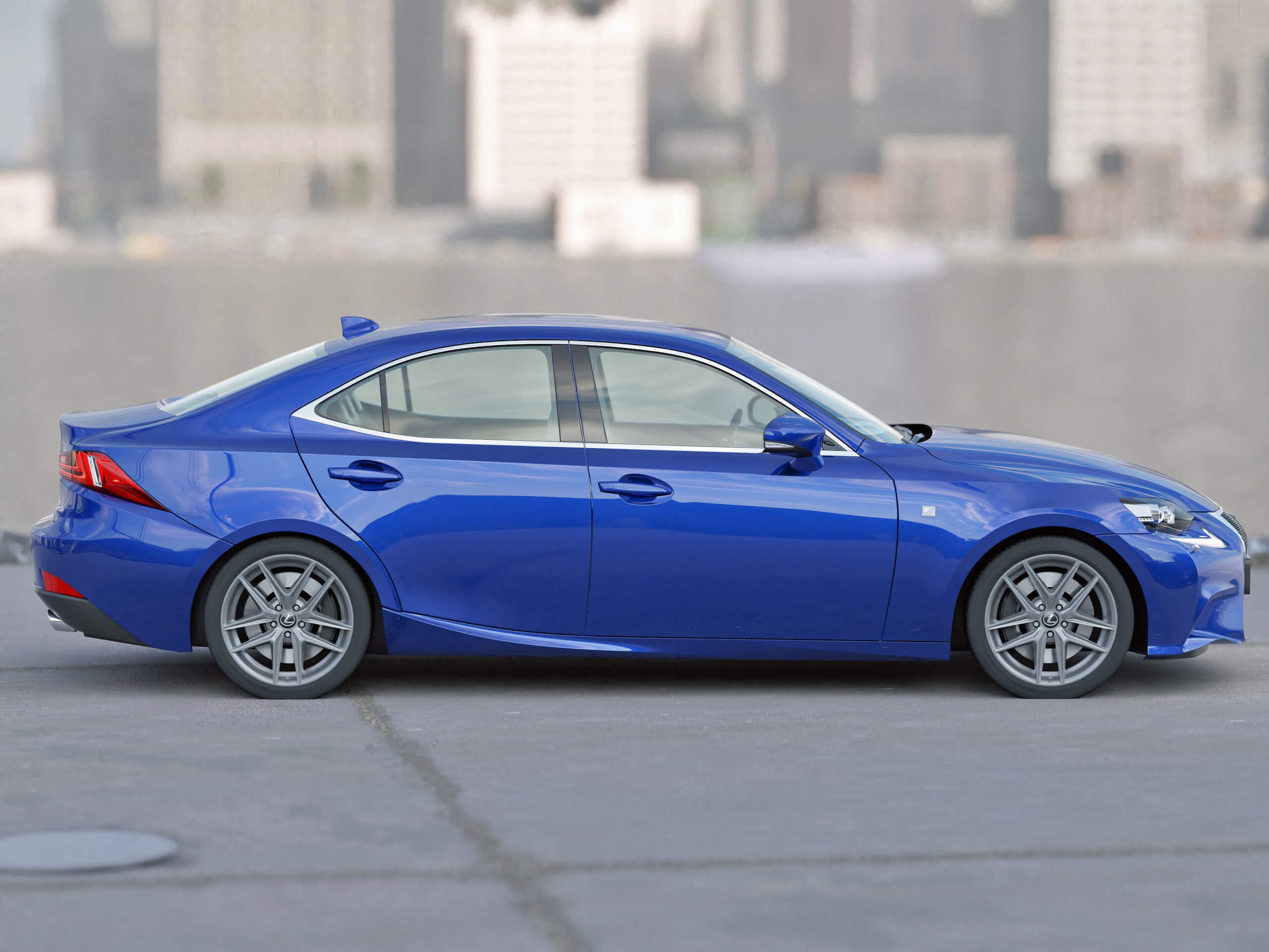 Lexus IS F-Sport 2016 3D Model by arkviz